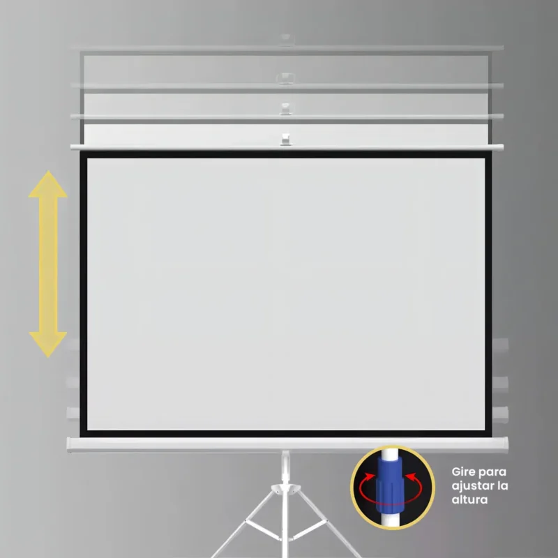 Telón Proyector 100 pulgadas 200 x 150 cm Levo - Somos Creativos